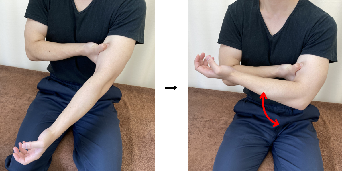 うでの痛み！【腕の力こぶの所が辛い時】の自宅治療法とストレッチ 『レントゲン異常なし』と言われた後の体の痛みの治しかた