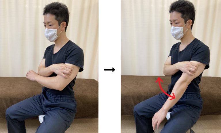 うでの痛み！【腕の後ろ三頭筋が辛い時】の自宅治療法とストレッチ 『レントゲン異常なし』と言われた後の体の痛みの治しかた